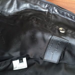 Salvatore Ferragamo | Jackets & Coats | Salvatore Ferragamo Leather ...